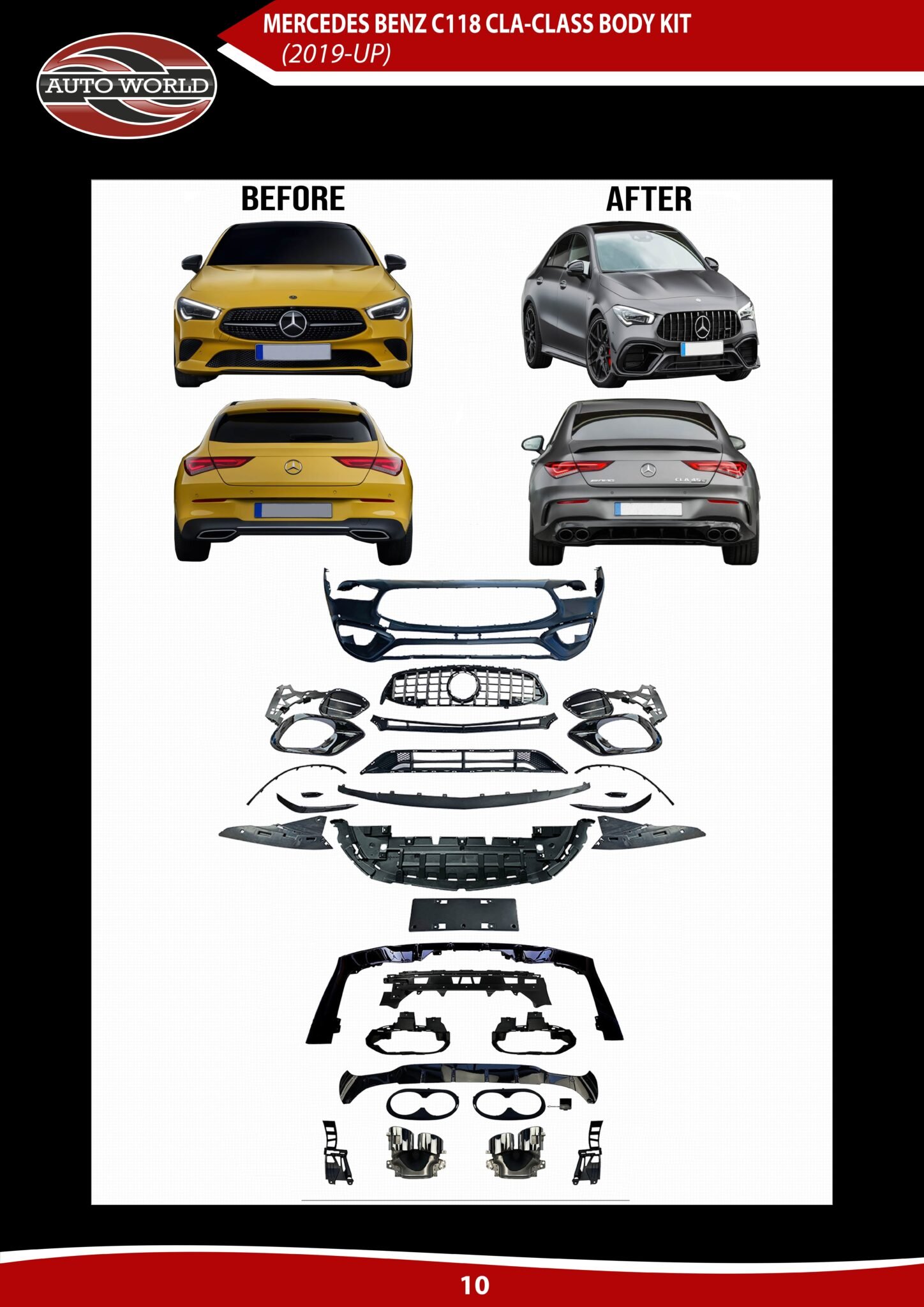 MERCEDES-BENZ C118 CLA-CLASS BODY KIT (2019+) – Auto World