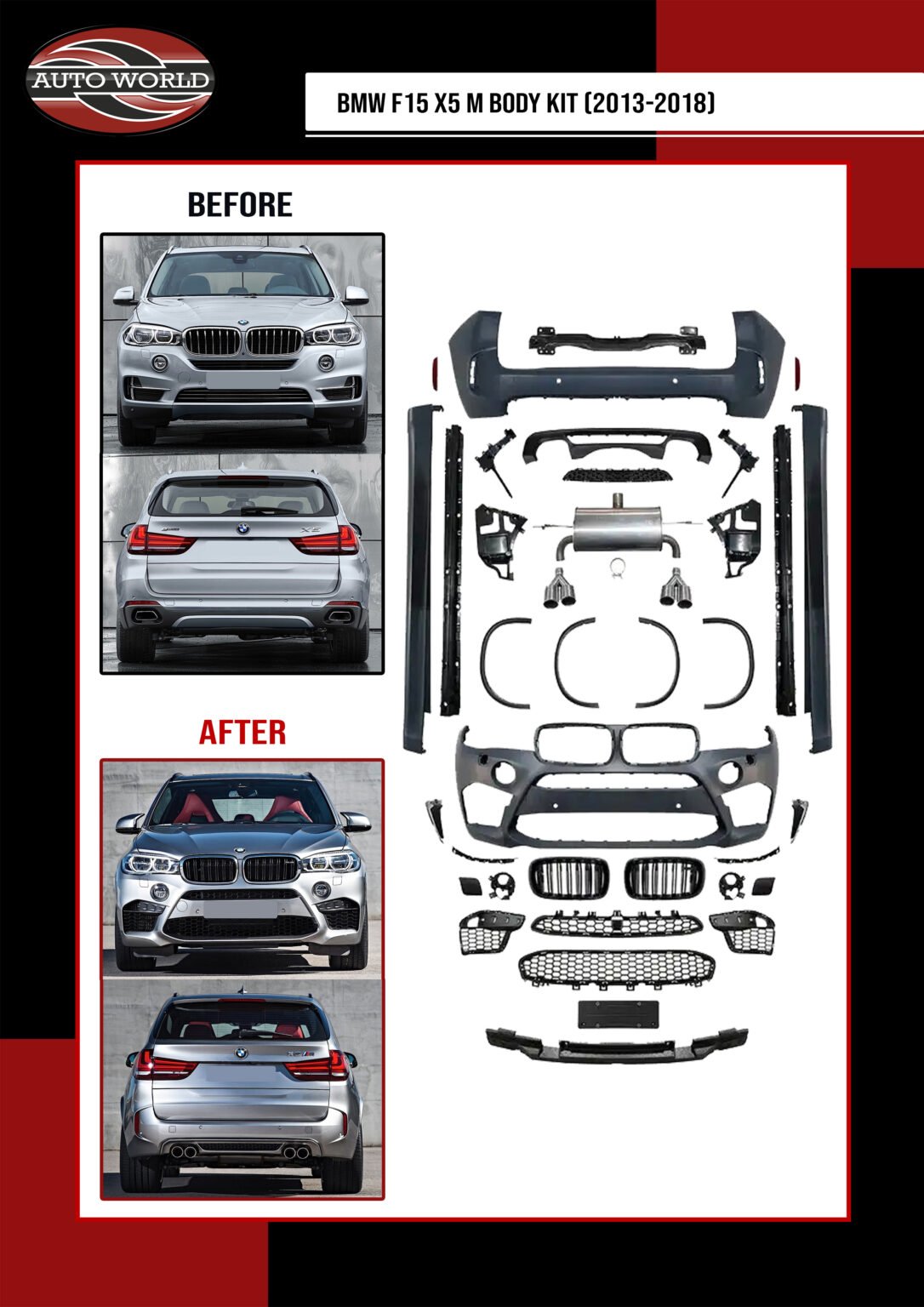 BMW F15 X5 M BODY KIT (2013-2018) – Auto World