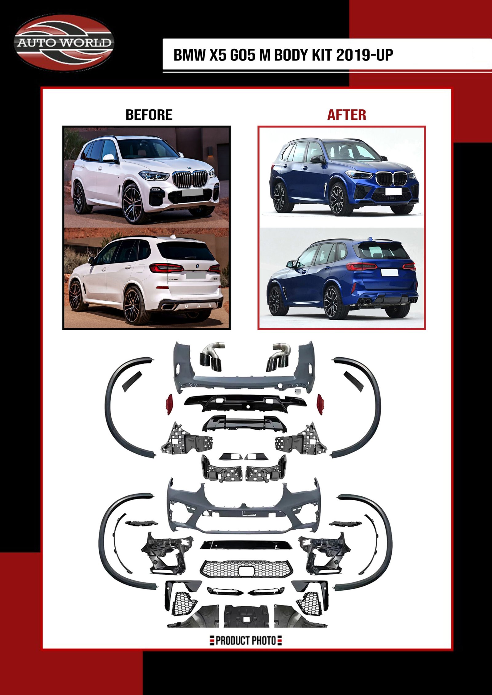 BMW X5 G05 M BODY KIT (2019-2023) – Auto World