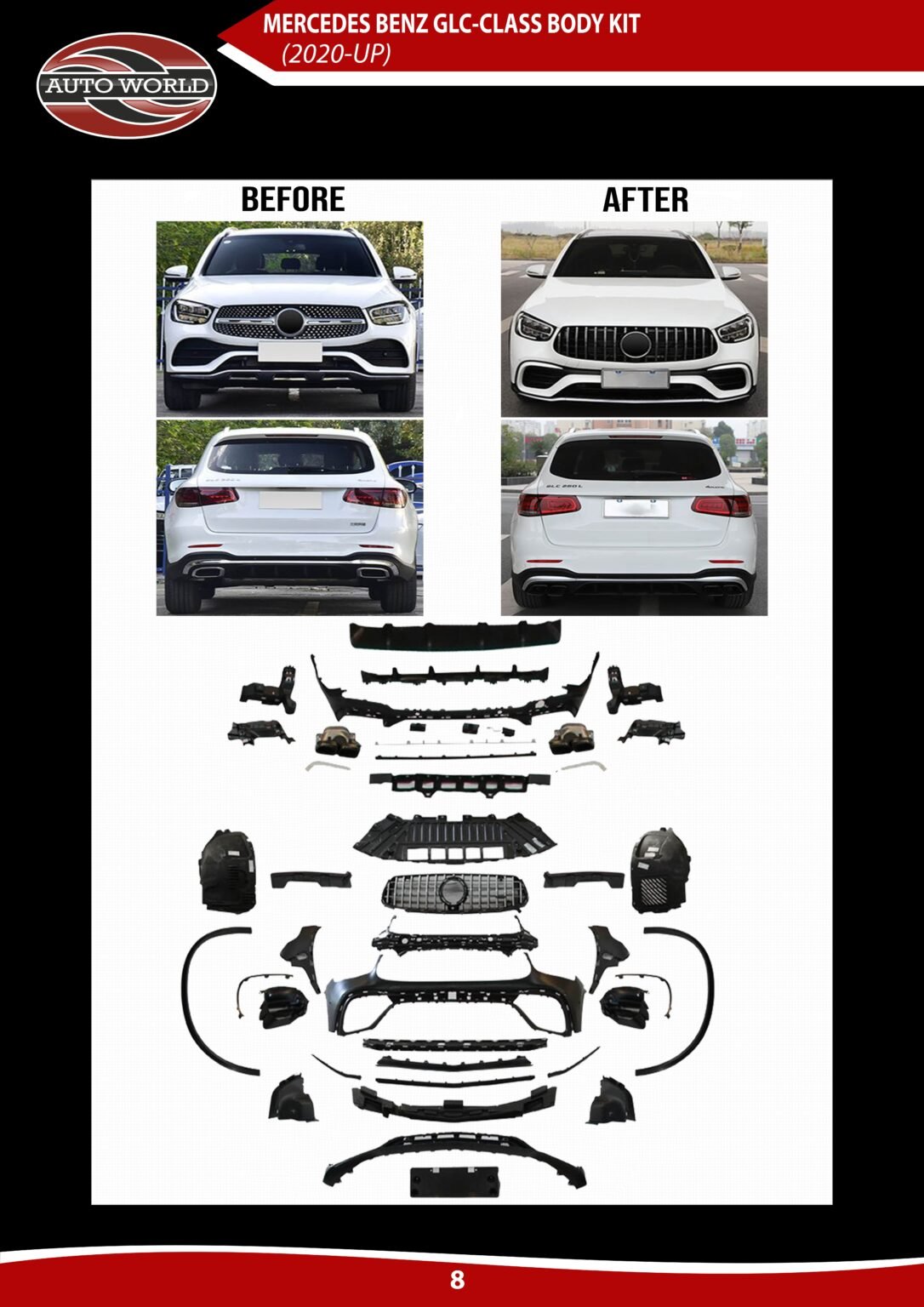 MERCEDES-BENZ GLC-CLASS BODY KIT (2020+) – Auto World