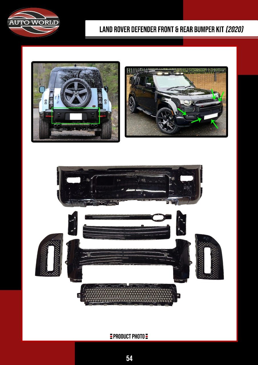 LAND ROVER DEFENDER FRONT & REAR BUMPER KIT (2020+) – Auto World