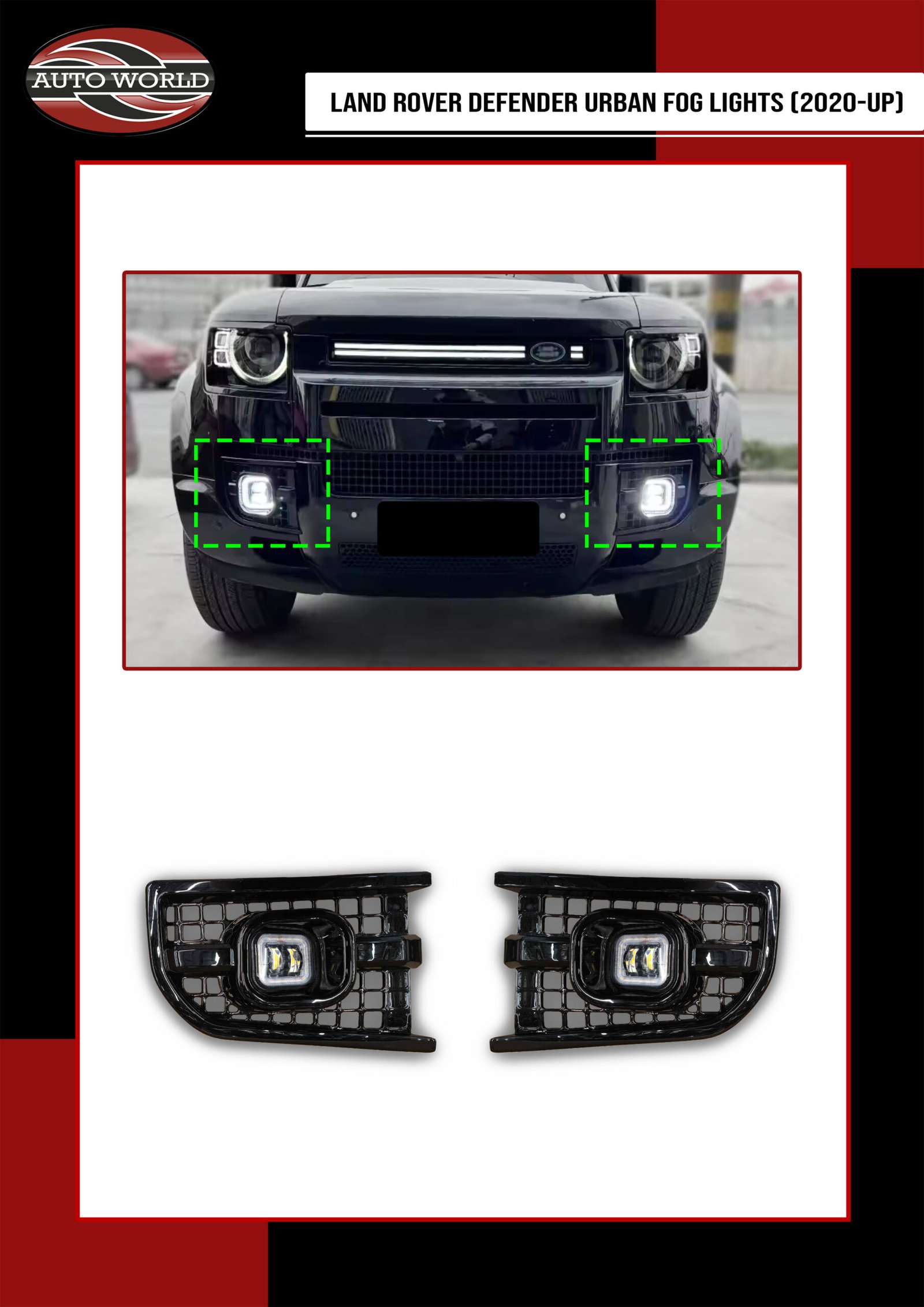 LAND ROVER DEFENDER URBAN FOG LIGHTS (2020+) – Auto World