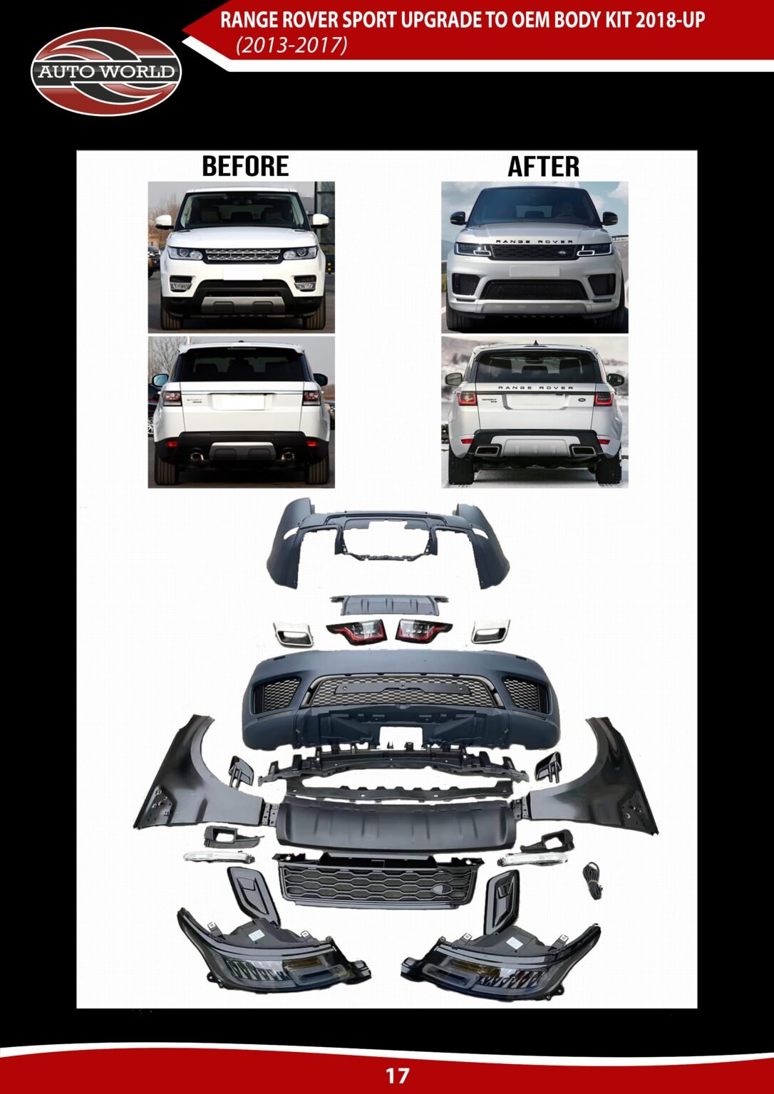 RANGE ROVER SPORT UPGRADE TO OEM BODY KIT (2018+) – Auto World