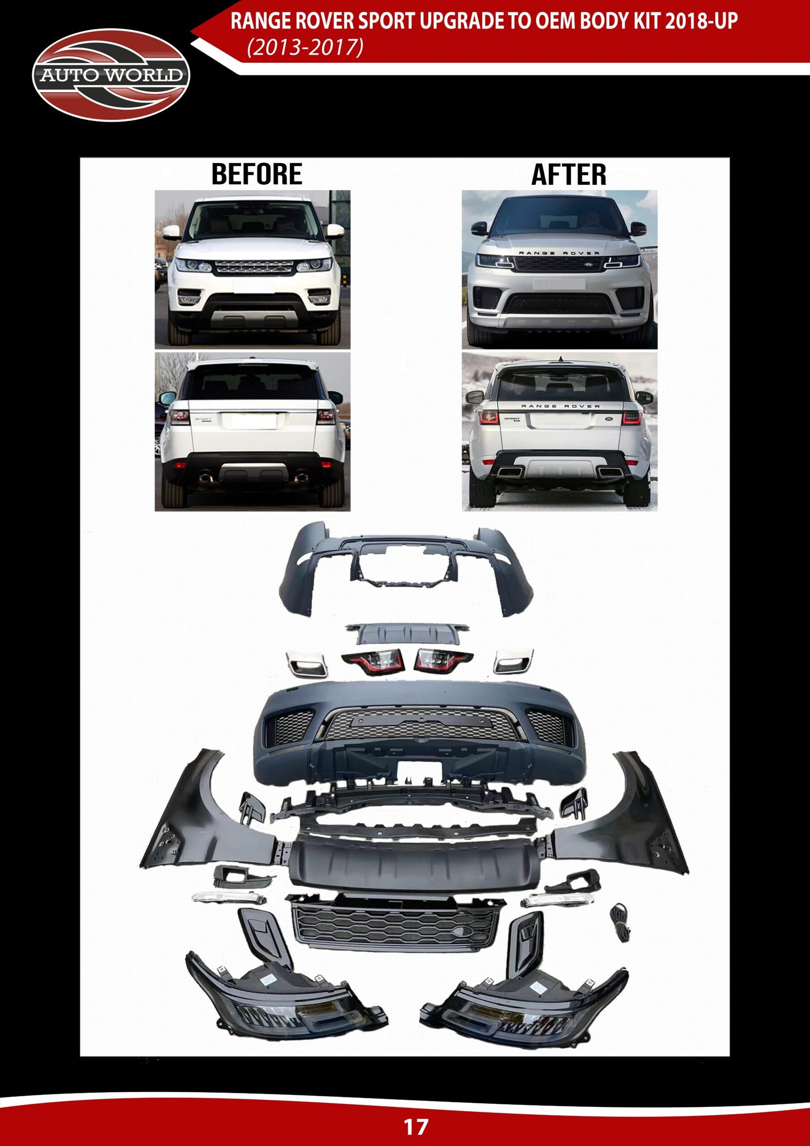 RANGE ROVER SPORT UPGRADE TO OEM BODY KIT (2018+) – Auto World