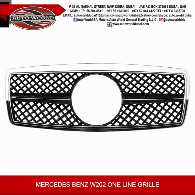 MERCEDES-BENZ W202 C-CLASS ONE LINE GRILLE – Auto World