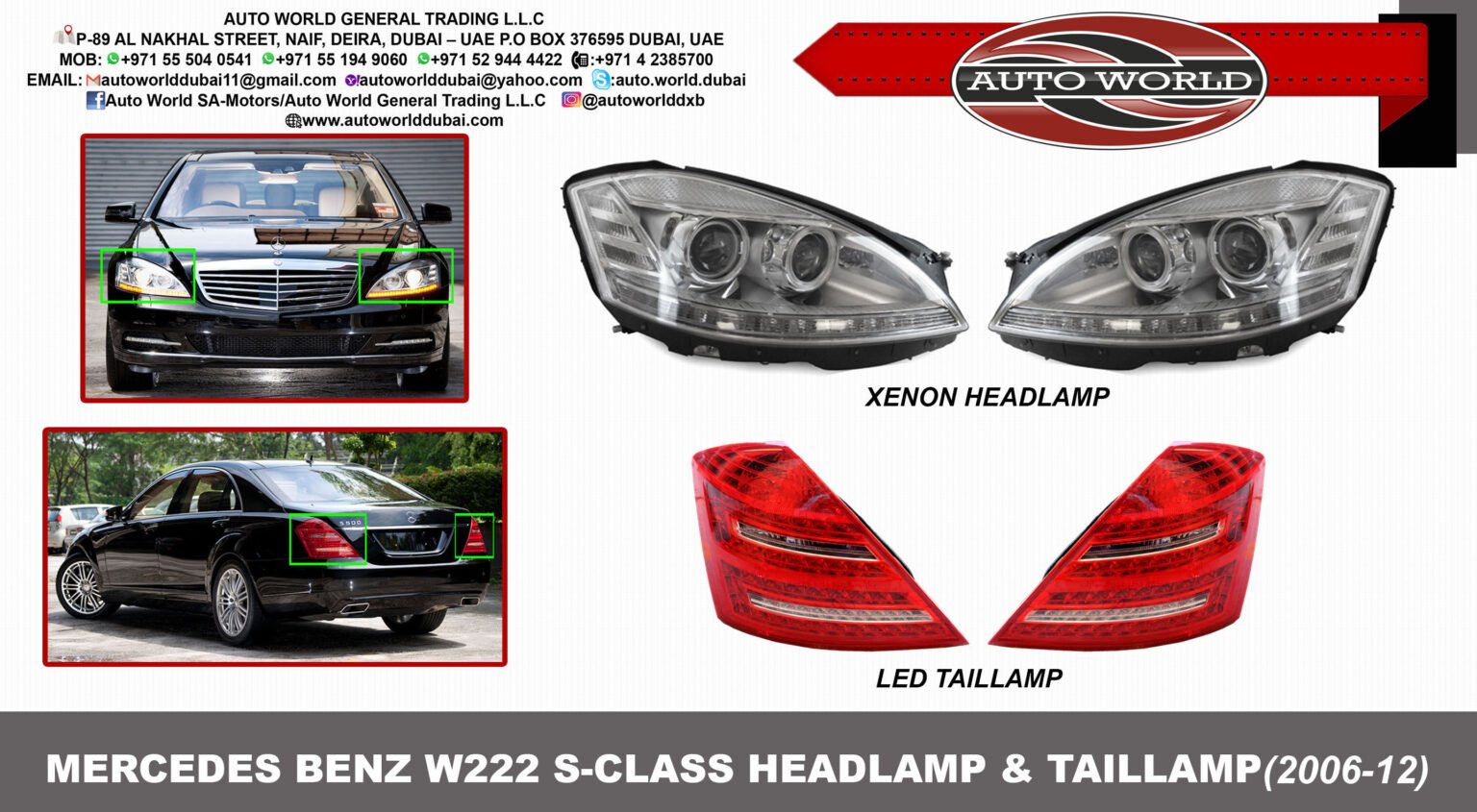MERCEDES-BENZ W222 S-CLASS HEADLAMP (2006-2012) – Auto World