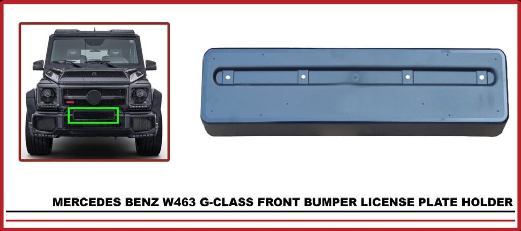 MERCEDES-BENZ W463 G-CLASS FRONT BUMPER LICENSE PLATE HOLDER – Auto World