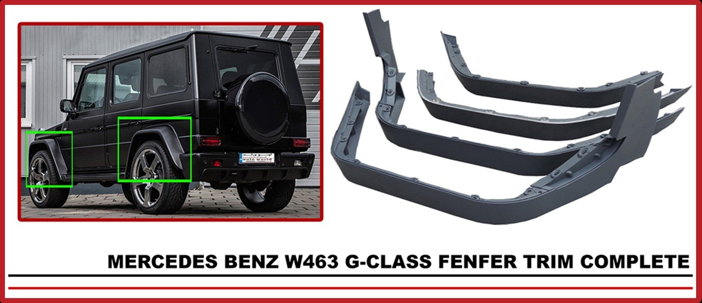 MERCEDES-BENZ W463 G-CLASS FENDER TRIM COMPLETE – Auto World