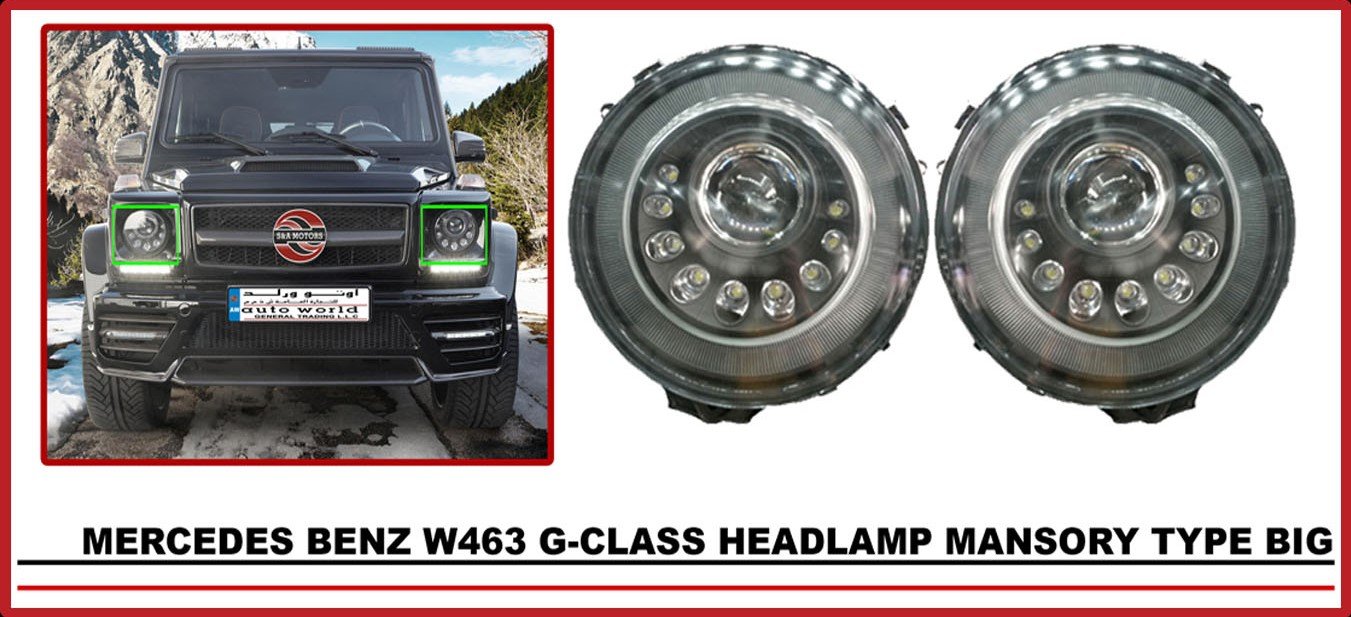 MERCEDES-BENZ W463 G-CLASS HEADLAMP MANSORY TYPE BIG – Auto World