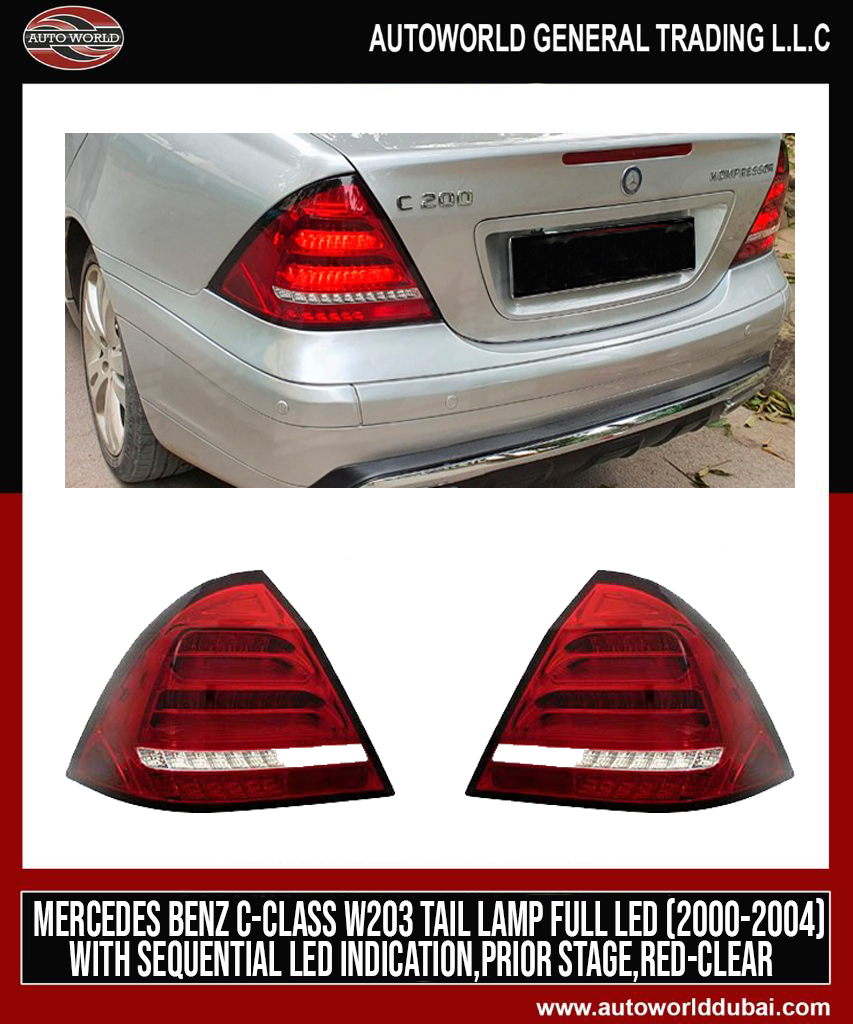MERCEDES-BENZ C-CLASS W203 TAILLAMP FULL LED (2000-2004) WITH ...