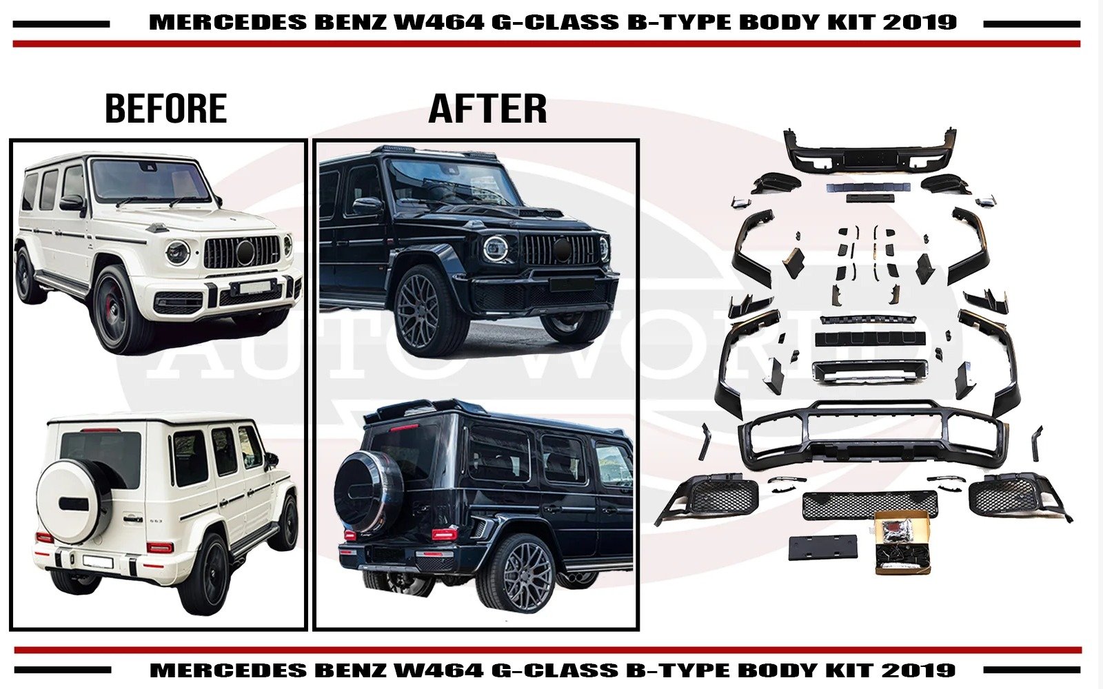 MERCEDES-BENZ W464 G-CLASS B-TYPE BODY KIT 2019 – Auto World