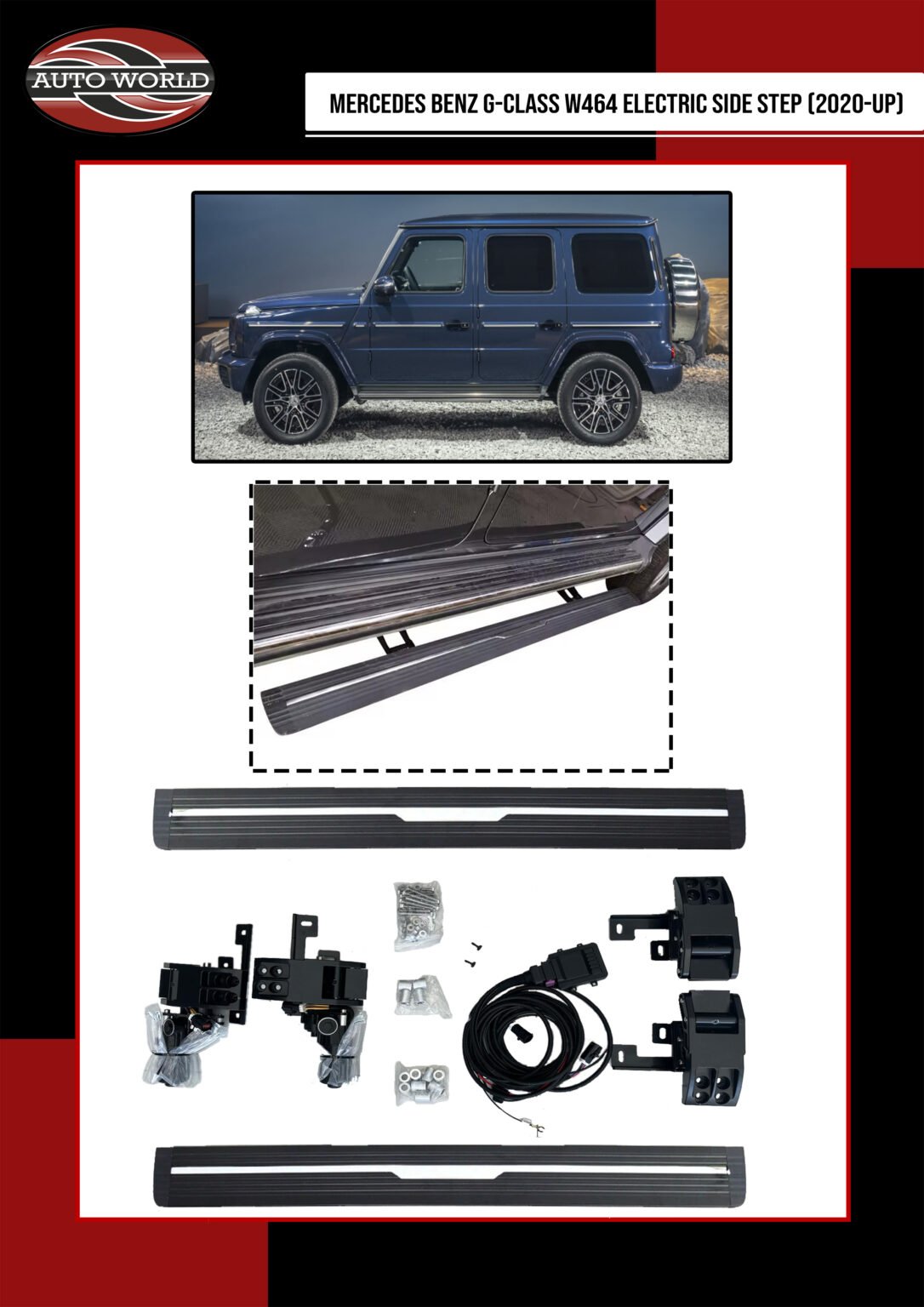 MERCEDES-BENZ W464 G-CLASS ELECTRIC SIDE STEP (2020+) – Auto World
