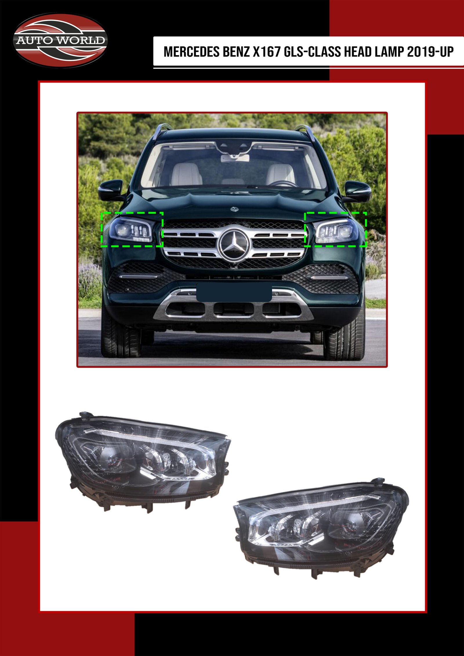 MERCEDES-BENZ GLS-CLASS X167 HEADLAMP (2019+) – Auto World