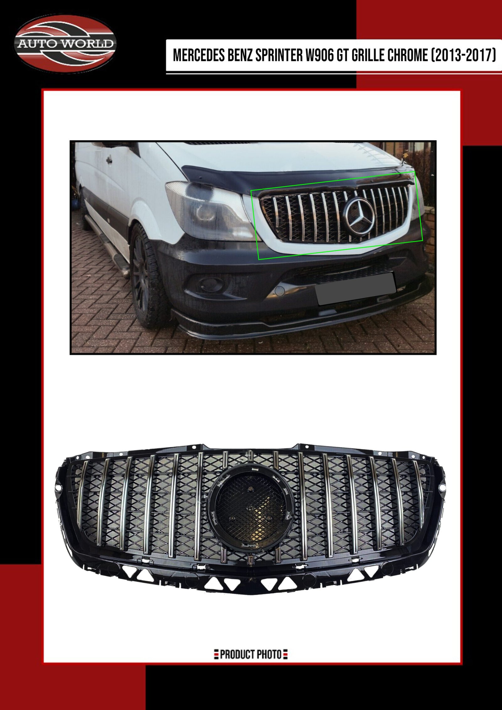 MERCEDES-BENZ SPRINTER W906 GT GRILLE (2013-2017) – Auto World