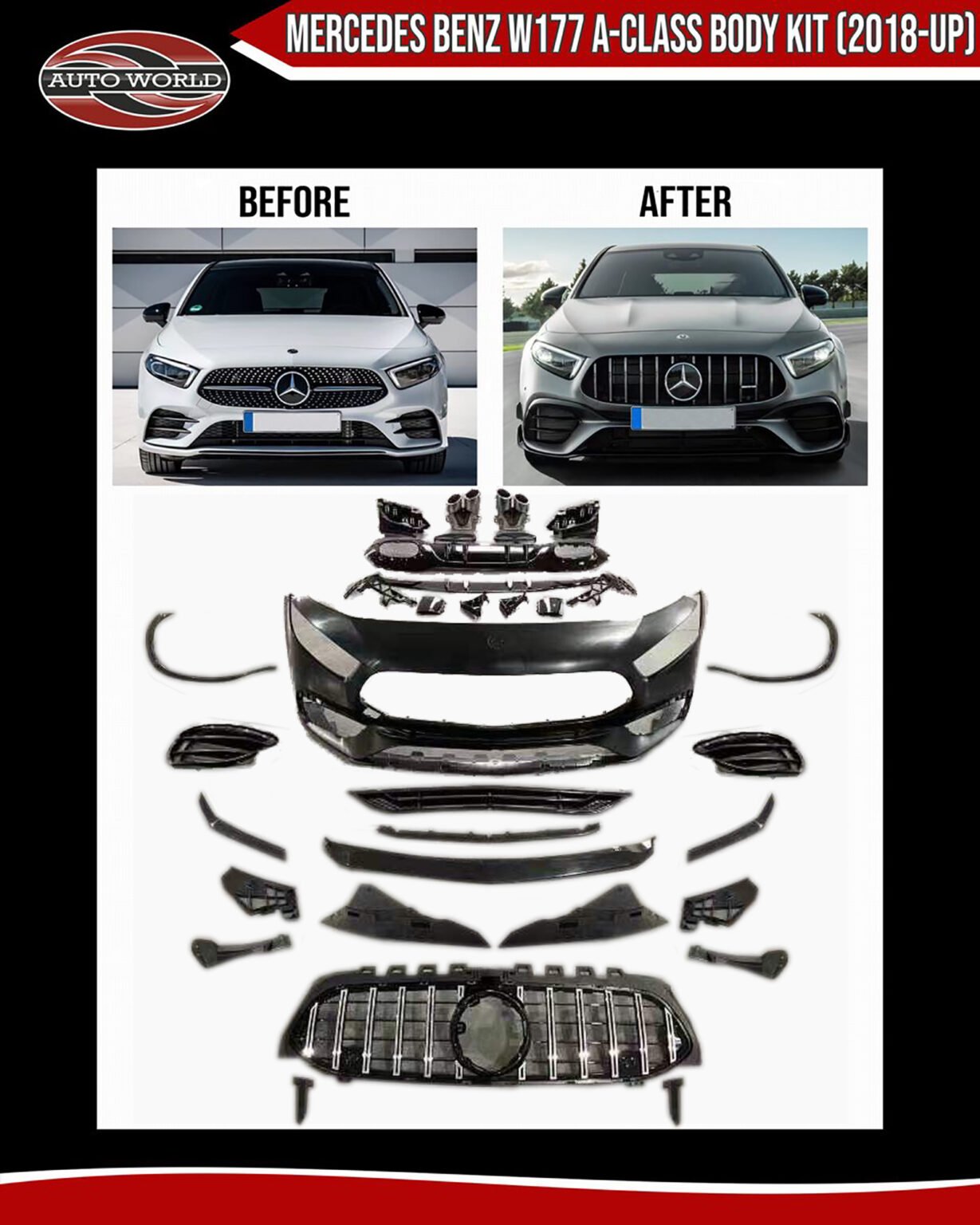 MERCEDES-BENZ A-CLASS W177 BODY KIT (2018+) – Auto World