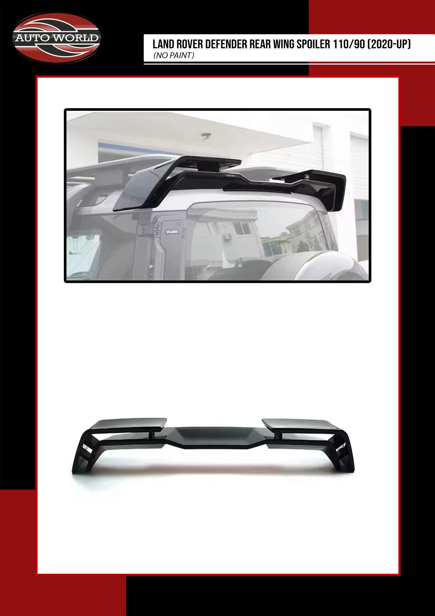 LAND ROVER DEFENDER REAR WING SPOILER 110/90 (2020+) – Auto World