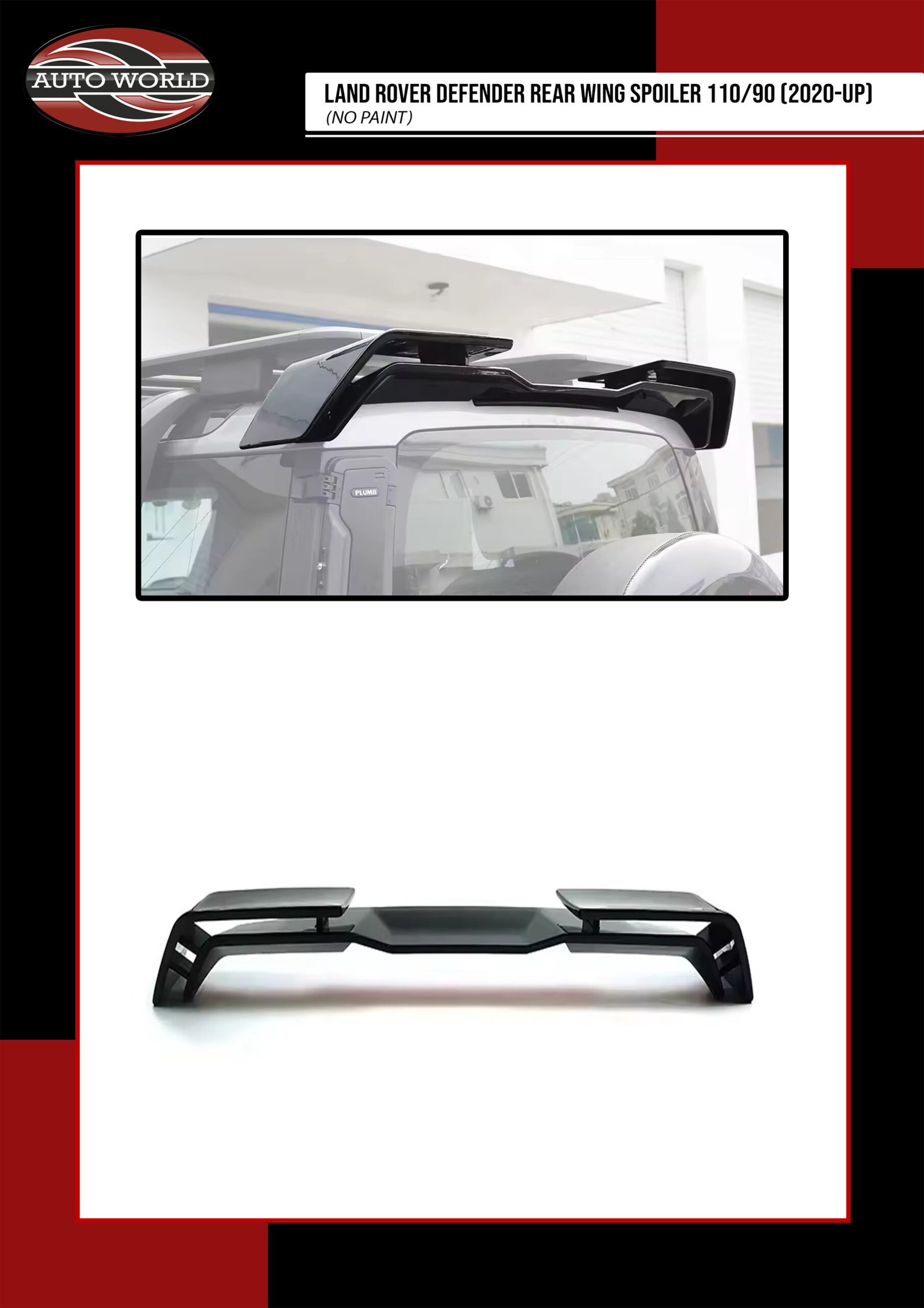 LAND ROVER DEFENDER REAR WING SPOILER 110/90 (2020+) – Auto World