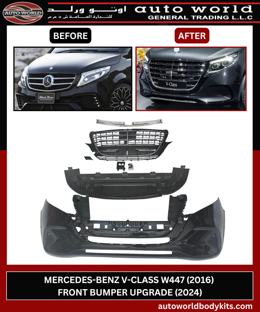 MERCEDES-BENZ V-CLASS W447 (2016) FRONT BUMPER UPGRADE COMPLETE (2024 ...