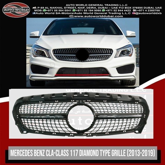 MERCEDES-BENZ CLA-CLASS W117 DIAMOND TYPE GRILLE (2013-2019) – Auto World