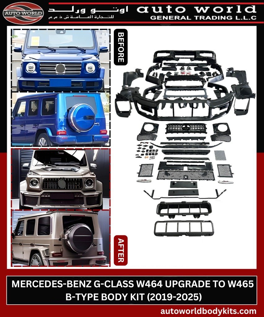 MERCEDES-BENZ G-CLASS W464 UPGRADE TO W465 B-TYPE BODY KIT (2019-2025 ...